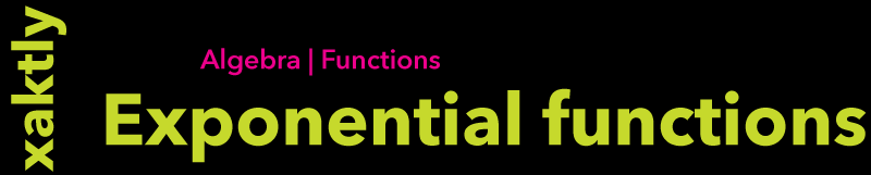 Exponential functions