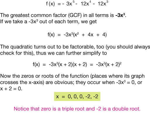 Polynomial functions
