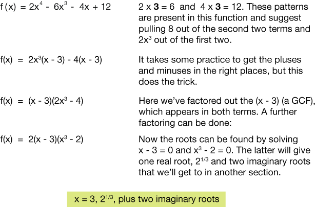 Polynomial functions