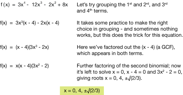 Polynomial functions