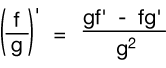 Quotient rule