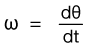 Angular velocity
