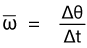 Angular velocity